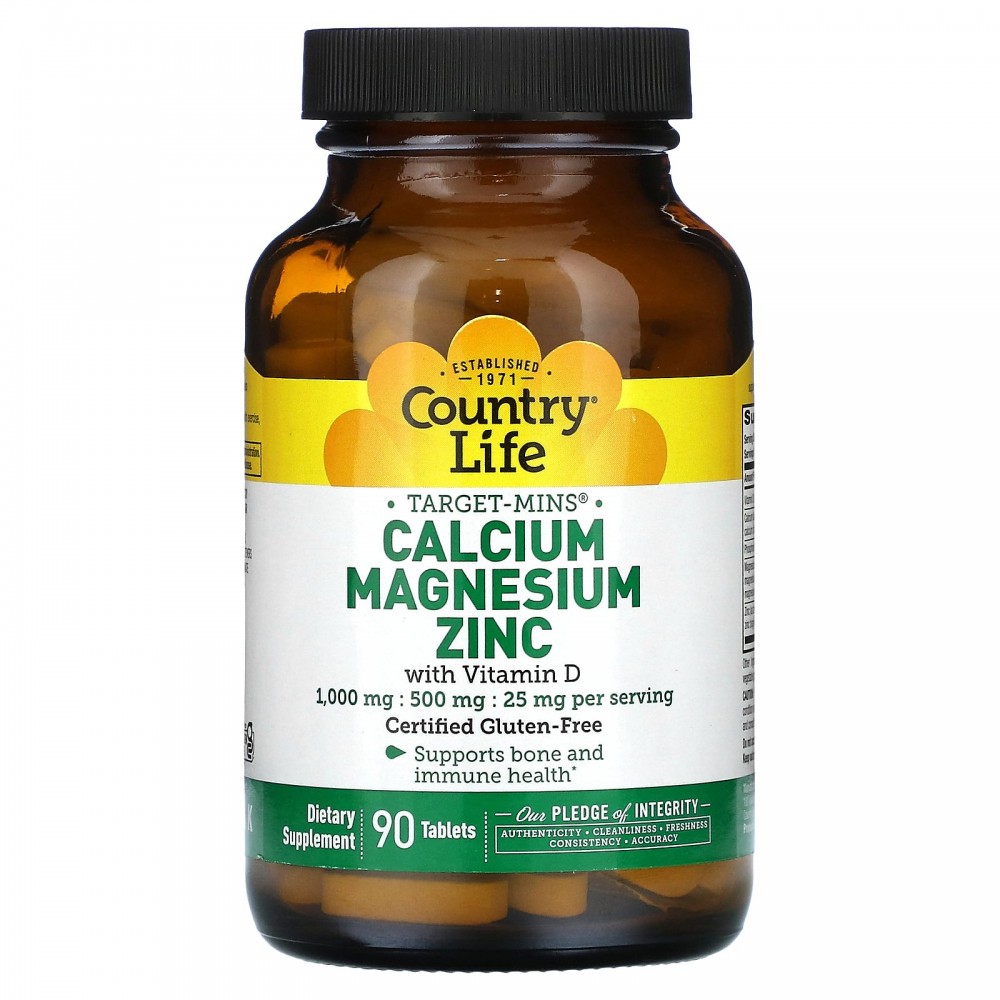 Country Life Calcium Magnesium Zinc (90табл) — Спортивное питание в ...